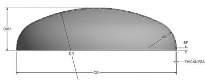 80:10 Flanged and Dished Tank Head - Tank Components | Paul Mueller Company